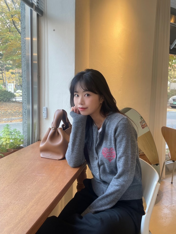 KISSENNE 키센느 롱 슬리브 가디건 그레이 여자 가디건 코디 : 네이버 블로그