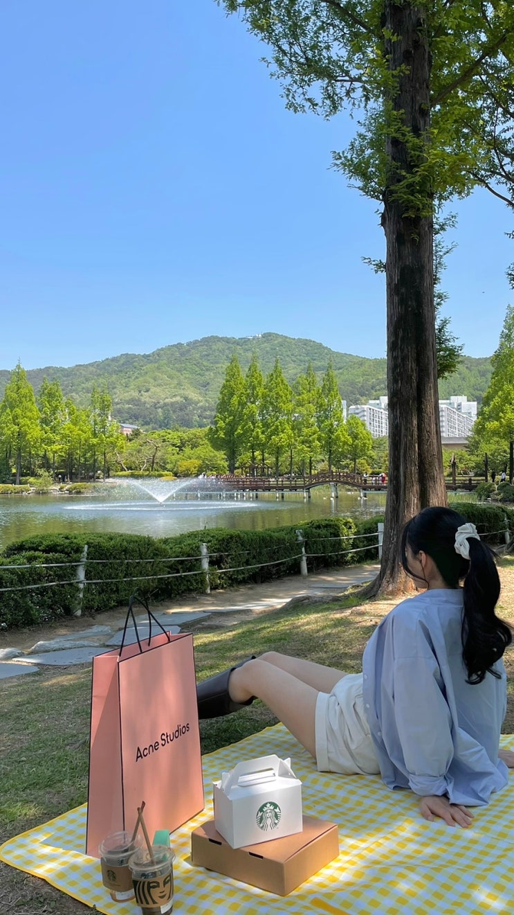 [부산 근교 김해데이트] 김해 연지공원 닭강정 포장 / 피크닉 데이트 : 네이버 블로그