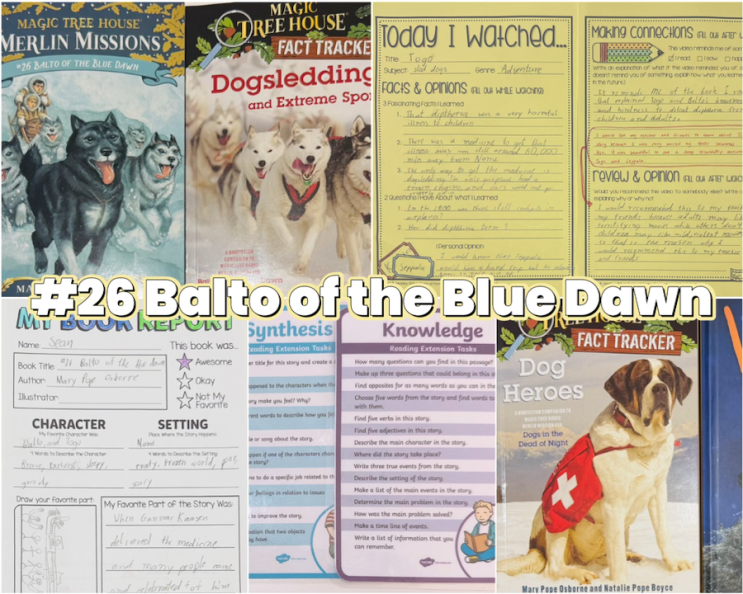 매직트리하우스 멀린미션 #26 Balto of the Blue Dawn + 독후활동 : 네이버 블로그