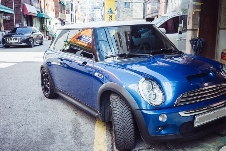 [R53] side mirror repair & mini emblem... : 네이버 블로그