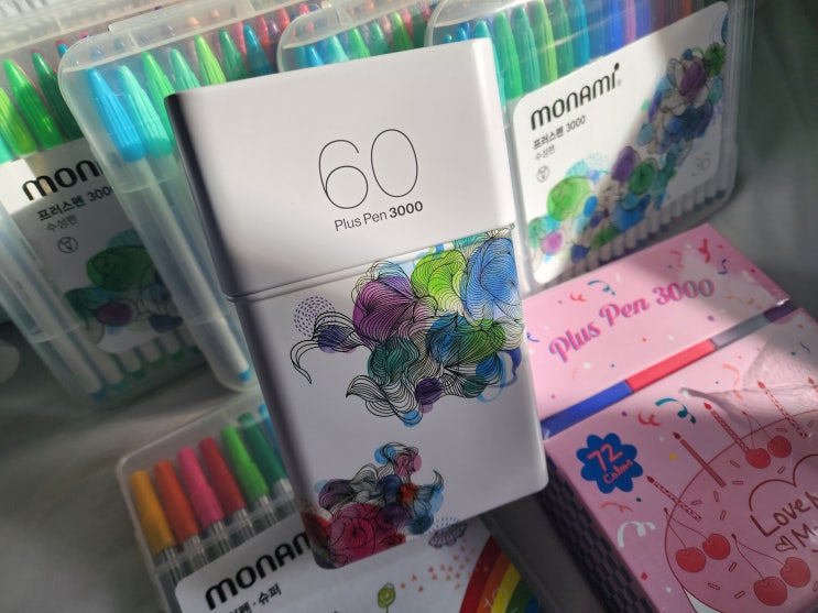 Pluspen 3000 60색 세트, 틴케이스 세트라 더 좋다! : 네이버 블로그