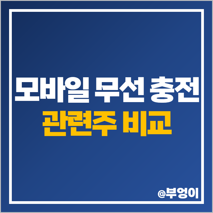 스마트폰 무선 충전 관련주 전기차 충전소 테마주 포스코dx 주가 네이버 블로그