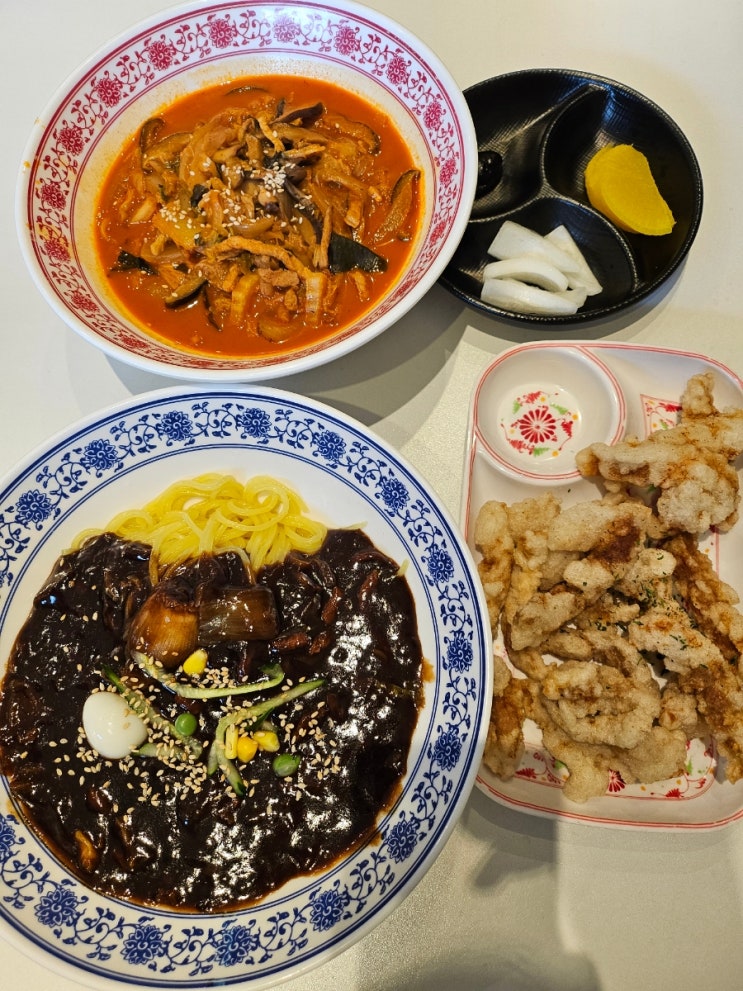 대구 서구 내당동중화요리 완뽕본점에서 고기듬뿍 들어간 짬뽕과 짜장 탕수육 먹어보자 분위기좋은 예쁜 중화요리 네이버 블로그