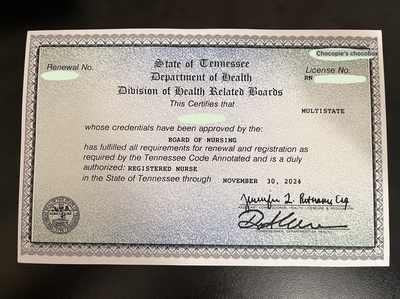[미국간호] Multi state license 신청하는 방법(feat.테네시) : 네이버 블로그