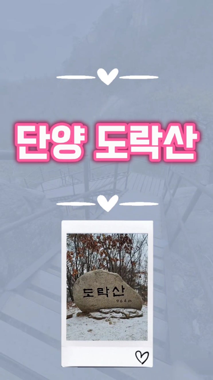 ≪쭈야의 등산기≫ No 83 단양 도락산 등산 코스 최단 코스 100대 명산 1일 2산 도락 월악 연계 산행 최단 코스 주차가