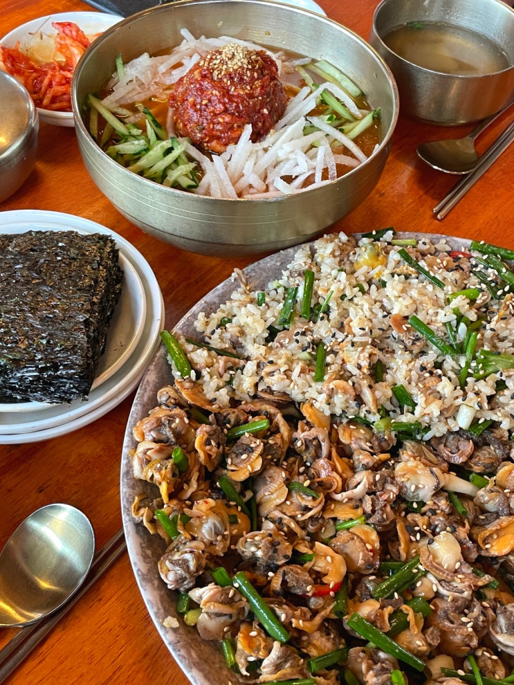 경주 황리단길 맛집 향화정 주말 웨이팅 해서 먹은 경주육회물회랑 꼬막무침비빔밥 네이버 블로그