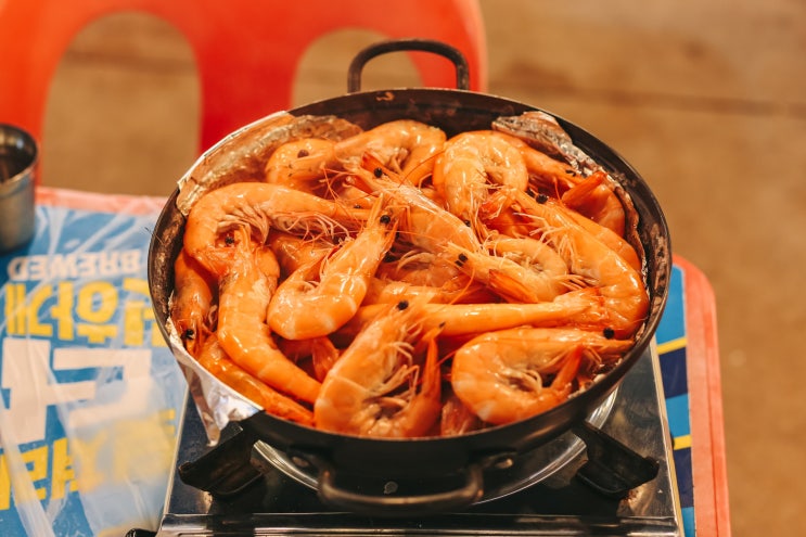 소래포구 진경이네 야장에서 대하 소금구이 먹방🦐 네이버 블로그