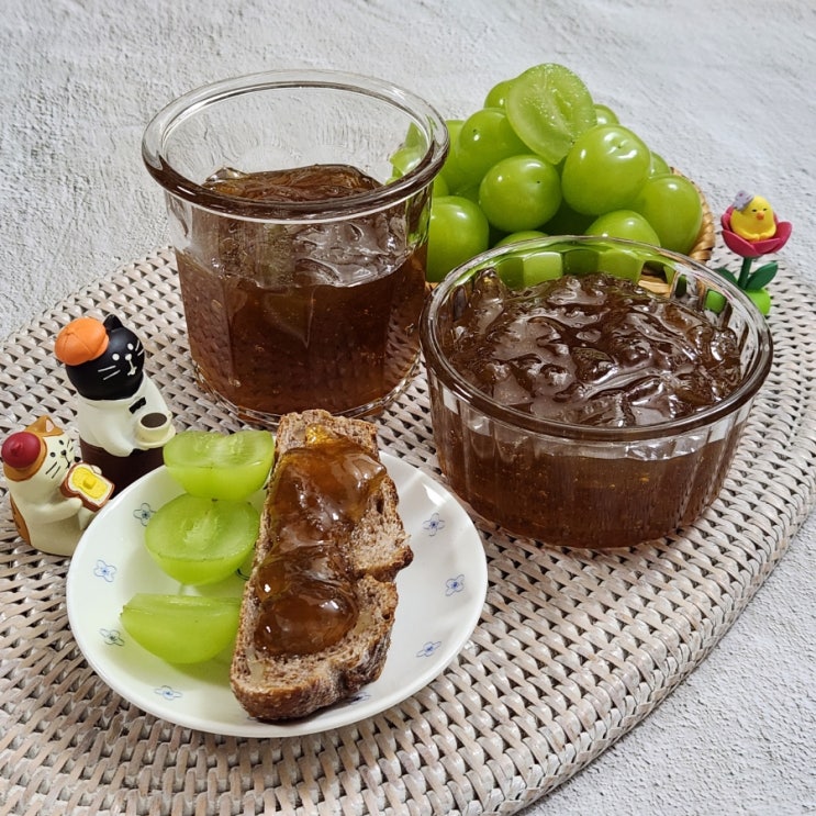 포도잼 만드는 법 샤인머스켓 잼 만들기 수제 과일잼 만들기 샤인머스켓 요리 네이버 블로그