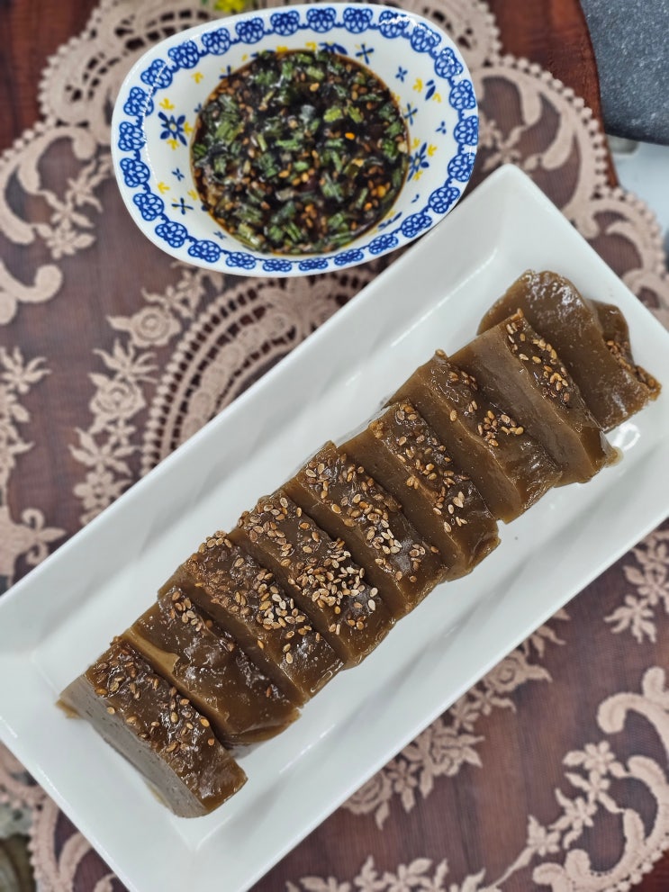 도토리묵 만들기 황금비율 도토리가루 찰랑찰랑 네이버 블로그