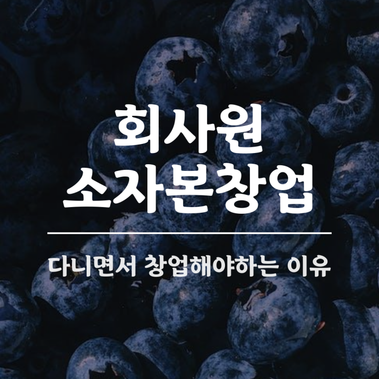 회사다니면서 개인사업 할 만한 소자본창업아이템 Ft 회사다니면서 개인사업을 준비해야 하는 이유 네이버 블로그