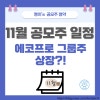 2023년 11월 공모주 청약 일정 에코프로머티리얼즈 상장 네이버 블로그