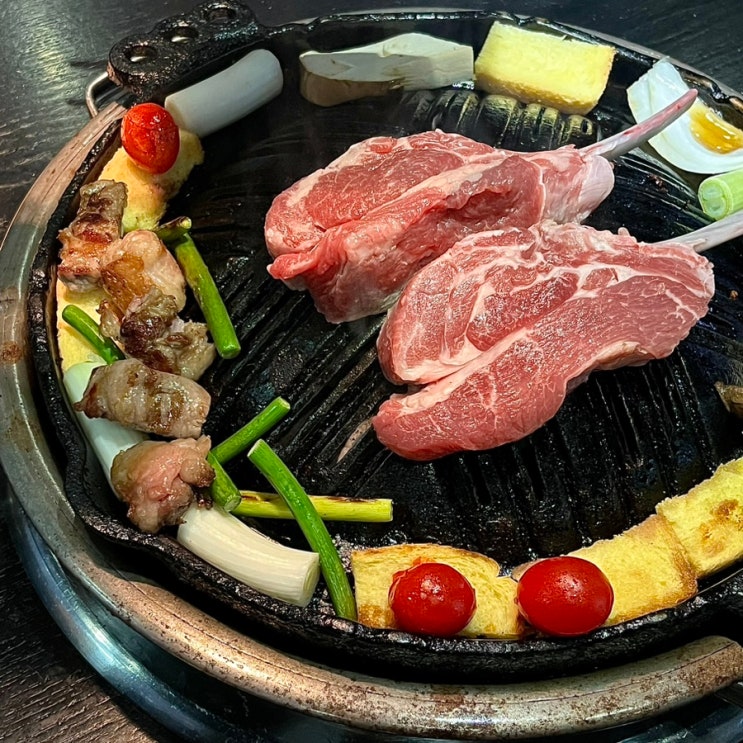 신도림 미방 프리미엄 프렌치랙 양갈비 마늘밥 미밤 양고기 탐방 네이버 블로그