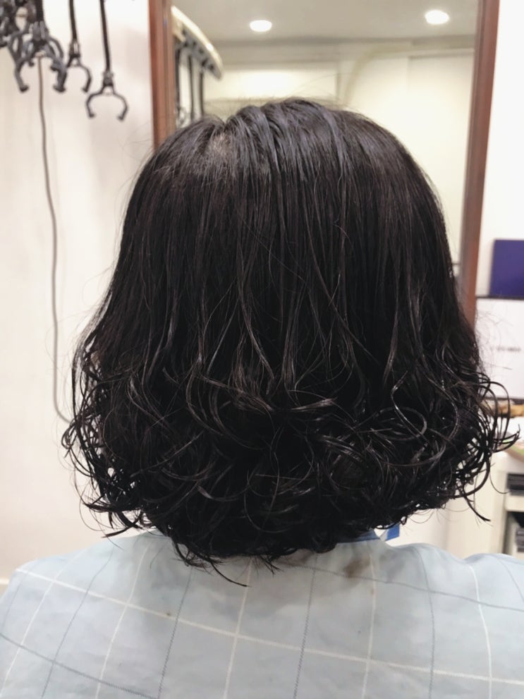 새치머리 단발커트 손질이 쉽고 다양한 스타일을 만드는 파마 컬 단발머리파마잘하는미용실 청주에스에스헤어 네이버 블로그