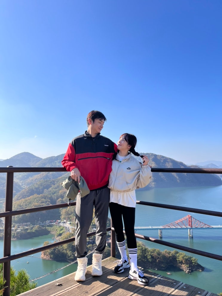 월악산 초보 등린이 4시간 코스 옥순봉구담봉 🍁 경기도 근교 가을 단풍놀이 하기 좋은 등산로 And 월악산 근처 카페