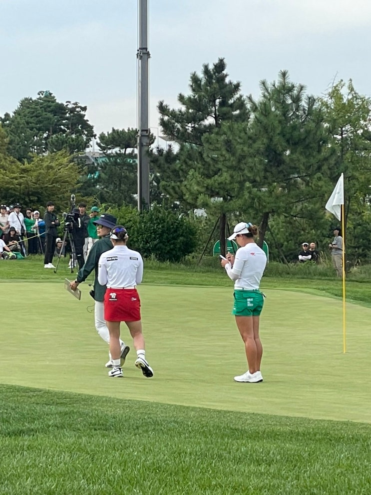 첫 갤러리 구경 (하나금융그룹 챔피언십, 이다연우승) : 네이버 블로그