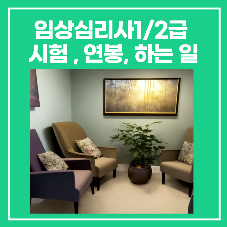 임상심리사2급 필기 실기 준비법연봉 하는일 네이버 블로그