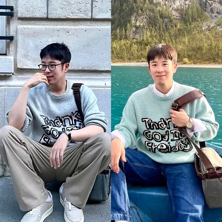 피오 남자 오버핏 니트 코디 속 프라이 스웨터 소니 캠코더 정보 네이버 블로그