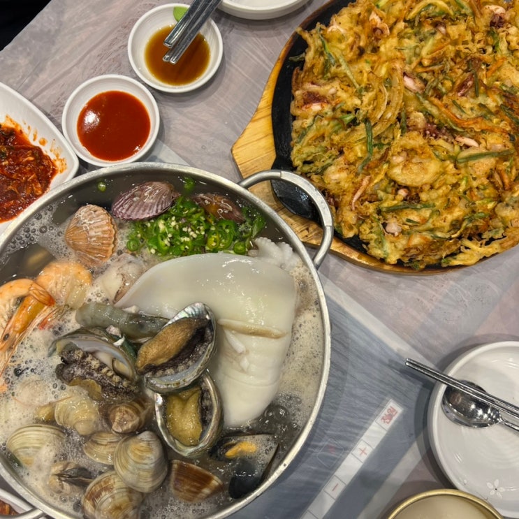 파주 맛집 이름처럼 해물이 푸짐한복많네해물칼국수 파주출판단지본점 네이버 블로그