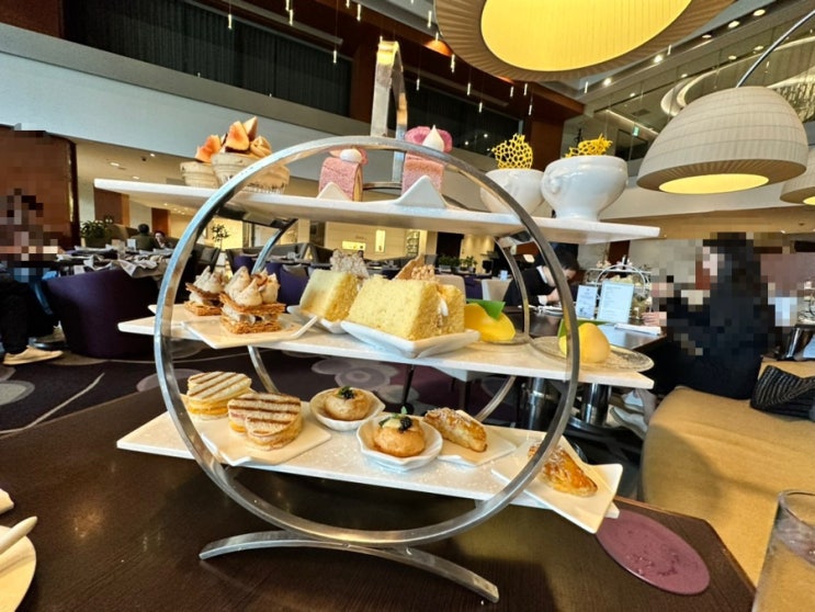 코엑스 인터컨티넨탈 호텔 로비 라운지 애프터눈티 후기구성 맛 가격 네이버 블로그
