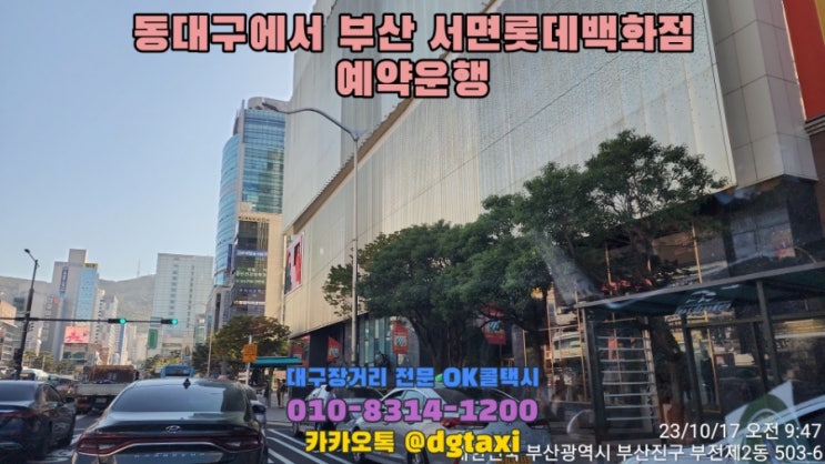 대구장거리콜택시 동대구터미널에서 부산 서면롯데백화점 예약운행 대구에서 부산 울산 양산 김해 택시비 네이버 블로그