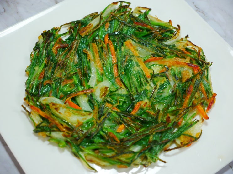 부추전 바삭하게 만들기 부추부침개 : 네이버 블로그