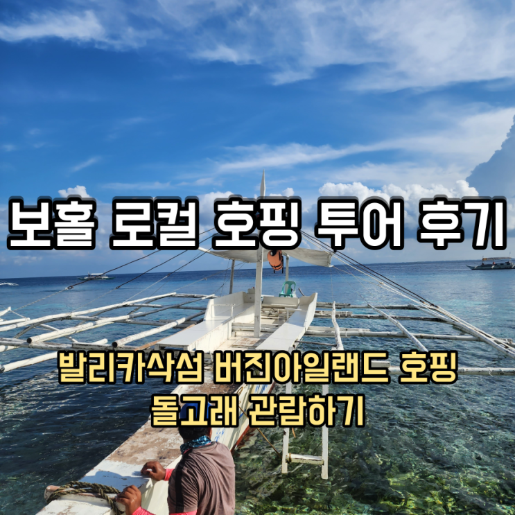 보홀 여행 발리카삭 호핑투어 버진아일랜드 패키지 현지업체 가성비 투어 후기 네이버 블로그