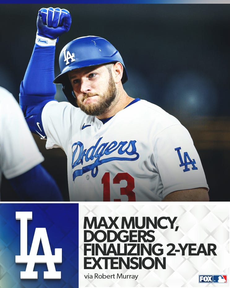 맥스 먼시 (Max Muncy)와 2+1년짜리 계약을 맺은 LA 다저스 : 네이버 블로그
