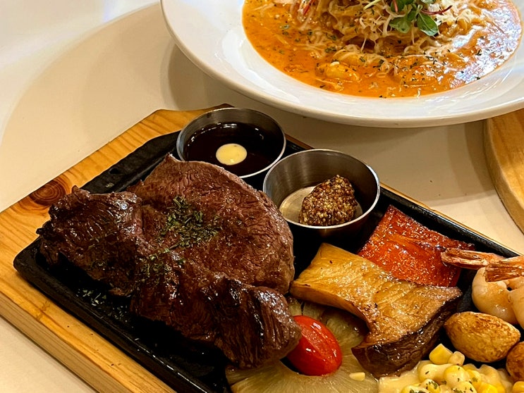 창원 가로수길 맛집 분위기 좋고 착한 가격에 스테이크랑 파스타까지 맛도리 파스타공방 창원가로수길점 네이버 블로그