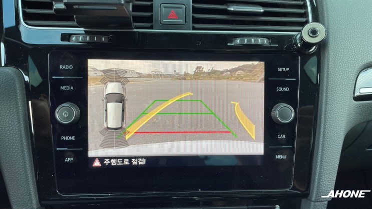 폭스바겐 골프7 PAS 후방 카메라, 아이나비 QXD8000 장착. : 네이버 블로그