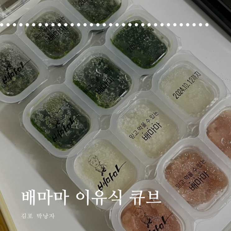 6개월 초기 첫 시판 이유식 냉동 큐브 배마마 큐브 내돈내산 솔직후기 네이버 블로그