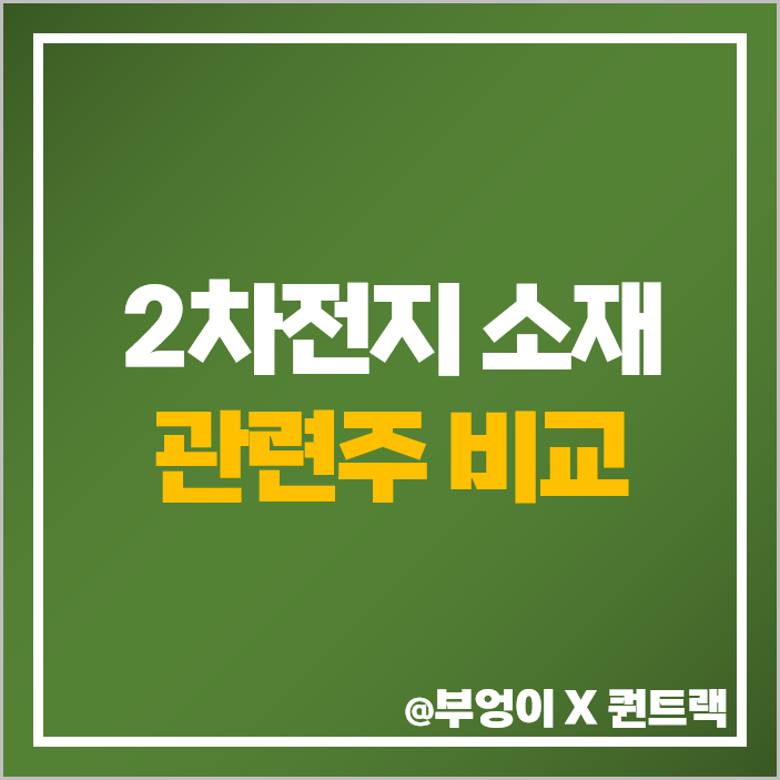 2차전지 관련주 소재주 대장주 에코프로 주가 금양 목표가 네이버 블로그