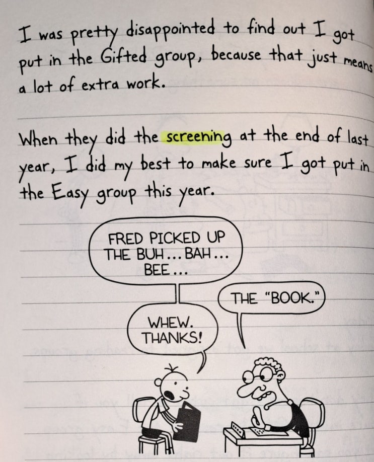 원서 뽀개기 윔피키드 [Wimpy kid]p14~p15 step in, end up ~ing : 네이버 블로그