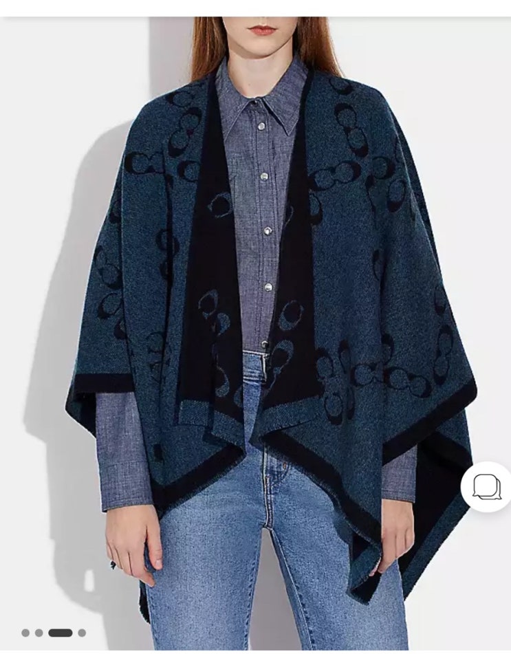 코치아울렛 시그니쳐 울 판초 💛 Signature Poncho coach // 60%+20% 오늘 종료! : 네이버 블로그