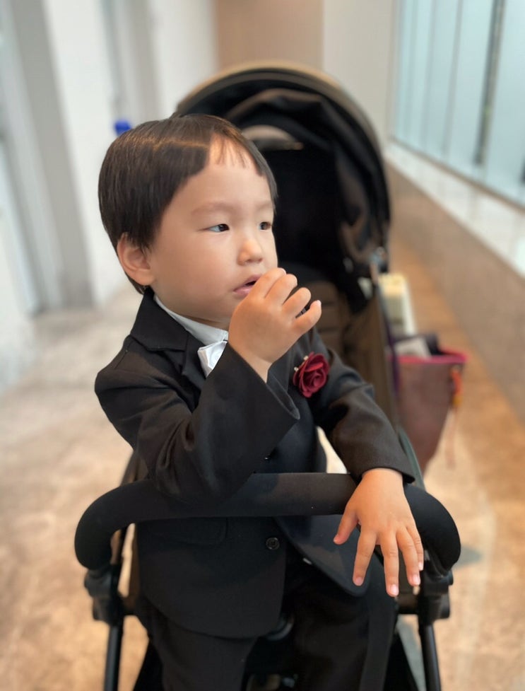 (대여) 유아 블랙수트 풀세트 화동복 #화동 #30개월아기 : 네이버 블로그