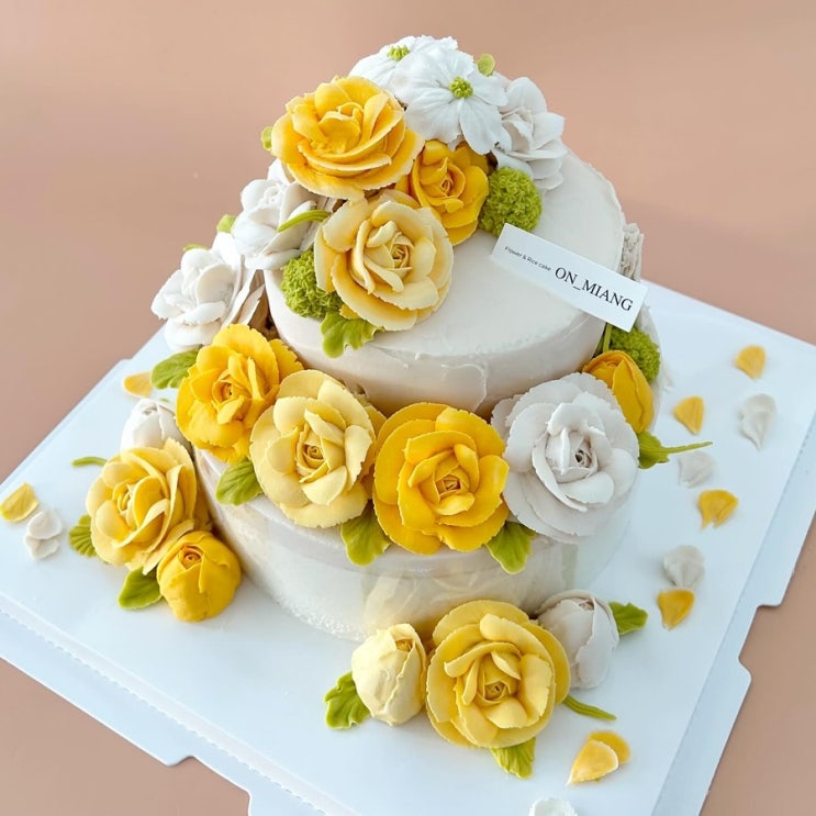 온미앙 케이크💐 | 화성 봉담 앙금플라워 떡케이크 네이버 블로그
