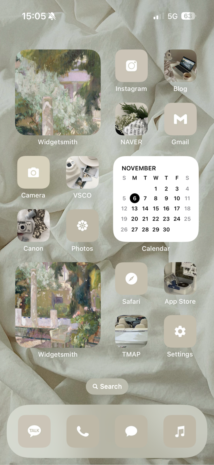 iOS17 아이폰 홈 화면 꾸미기 : Widgetsmith, 단축어 활용 : 네이버 블로그