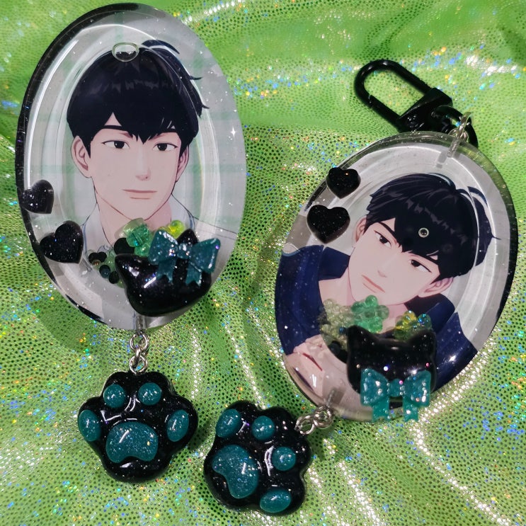 [레진아트] PLAVE(플레이브) 굿즈(비공굿) 냥냥 하민 키링 & 그립톡 만들기_제작 10탄 : 네이버 블로그