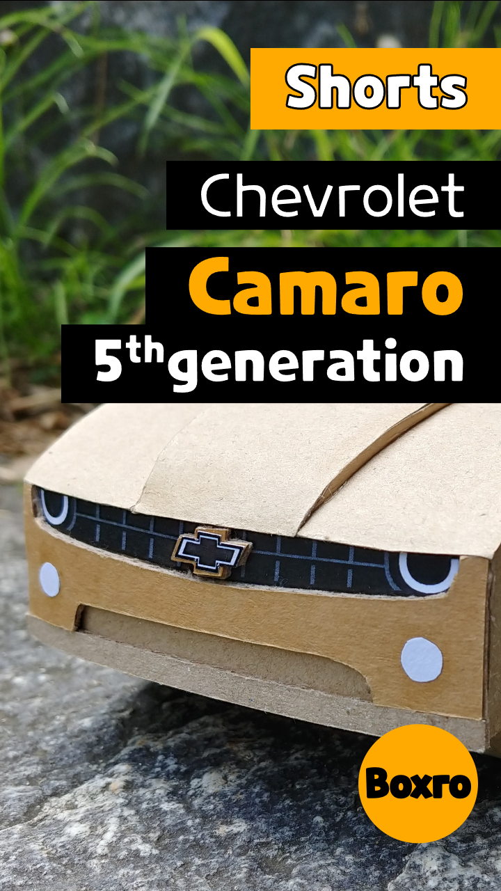 쇼츠13.쉐보레 카마로 5세대 | Chevrolet Camaro(fifth generation) made of cardboard ...
