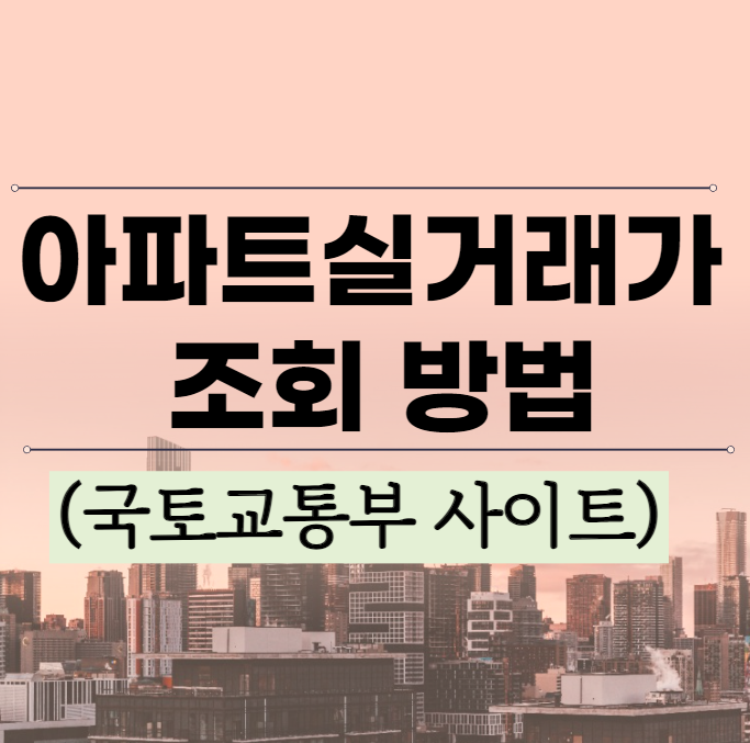 국토교통부 아파트 실거래가 조회 구체적 방법매매 전세 등 네이버 블로그