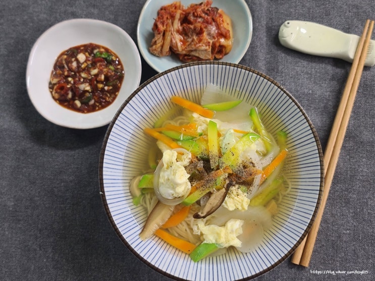 간단 잔치국수 만들기 백종원 잔치국수 양념장 육수 만드는법 네이버 블로그