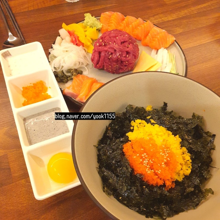 육회바른연어 무한리필 가능한 부평역 맛집 네이버 블로그