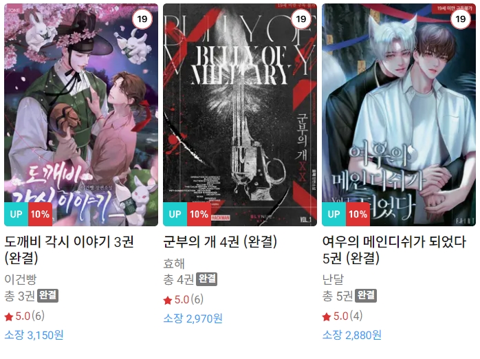 Bl소설 신간 23년 11월 10일 신간 네이버 블로그