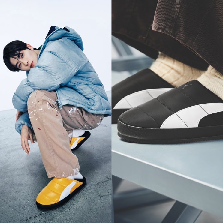 푸마 (PUMA) X NCT 127 터프 패티드 캠페인 푸마 패딩 울트라2 아이콘 팝 다운 재킷으로 겨울 아이템 준비 ...