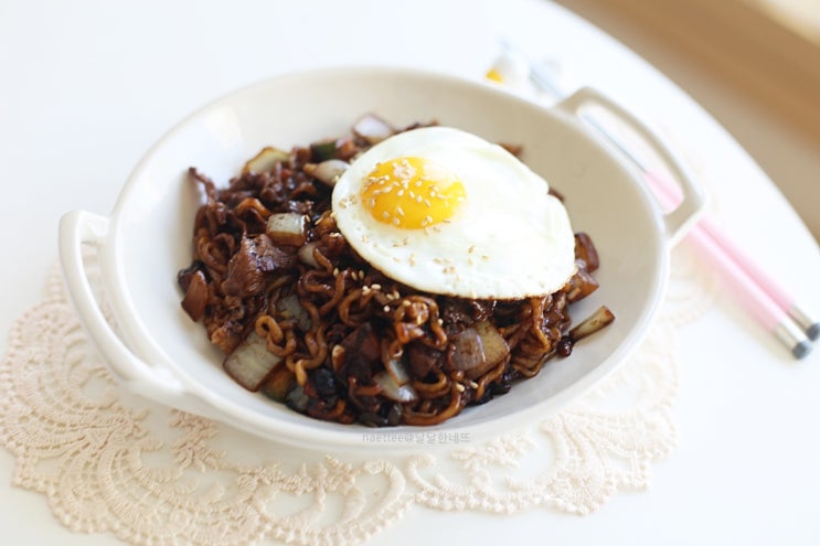짜파게티 맛있게 끓이는 법 이연복 짜장라면 간짜장 만들기 네이버 블로그
