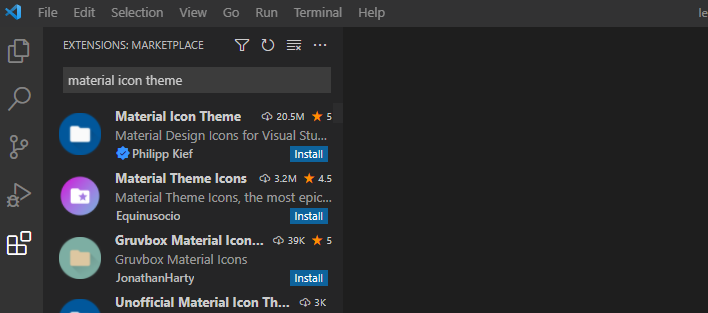 [VSCode] Color, Icon 테마 바꾸는 Plugin들 : 네이버 블로그