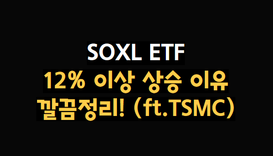 SOXL 12% 이상 상승 그리고 TSMC 월간최대실적관련 깔끔하게 정리하기 : 네이버 블로그