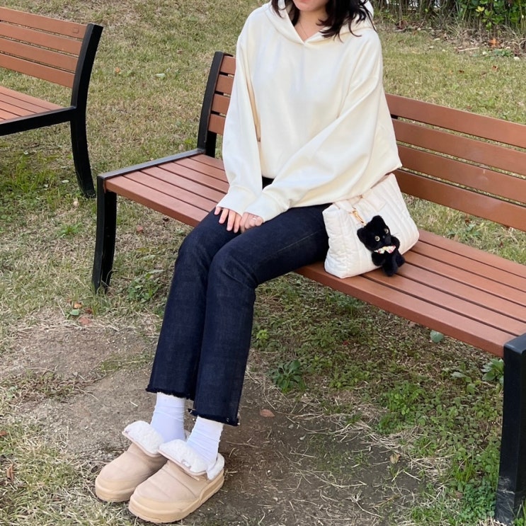 패딩 슬리퍼 뉴발란스 퍼플리 베이지 남자, 여자 사이즈 추천 : 네이버 블로그