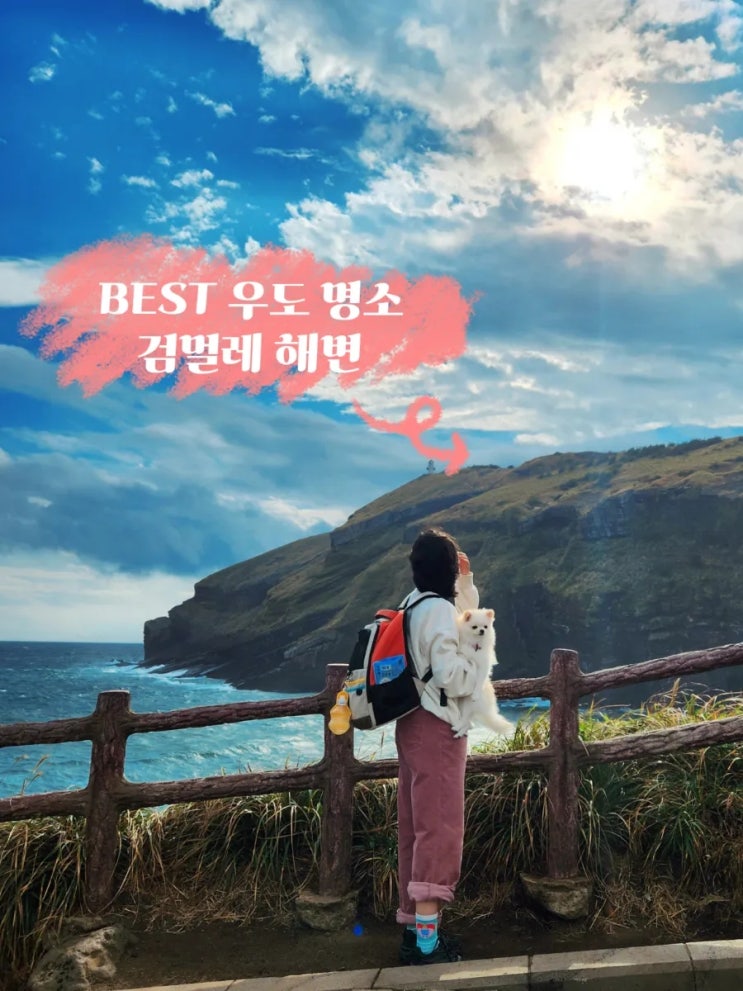 애견동반 제주도 여행 자전거 타고 우도 한바퀴 • 여긴 꼭 가야해 우도 명소 포토스팟 검멀레해변 네이버 블로그