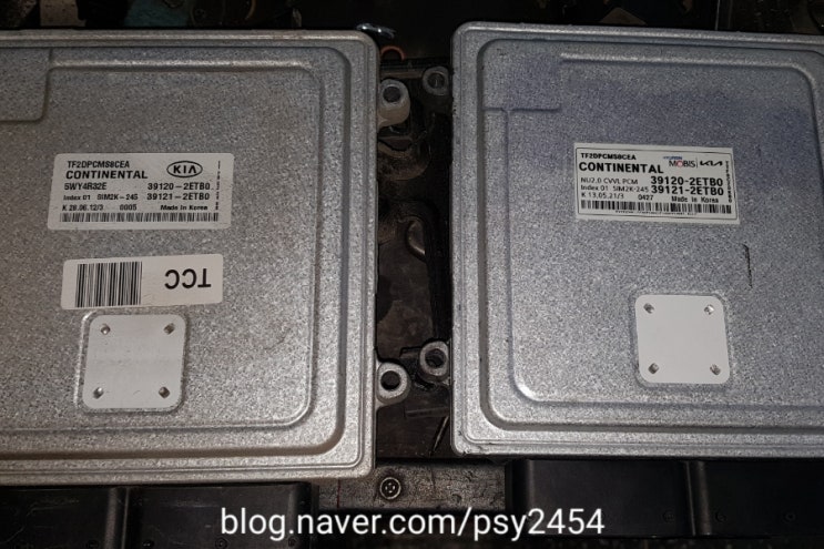 기아 K5 1세대(TF) CVVL 경고등 점등으로 엔진 ECU 교환 : 네이버 블로그