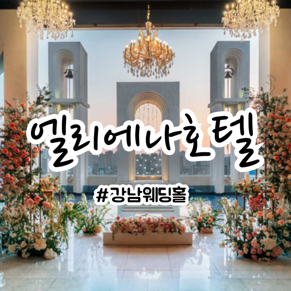 강남 웨딩홀 투어 엘리에나호텔 웨딩 컨벤션홀임페리얼홀그랜드볼룸 홀 24년 하반기 견적공유 방문상담대관료식대주차